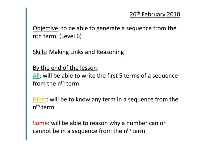 4) generating sequence_from_the_nth_term | PPTX