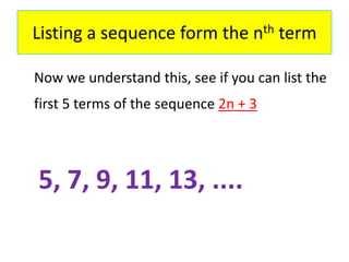 4) generating sequence_from_the_nth_term | PPTX