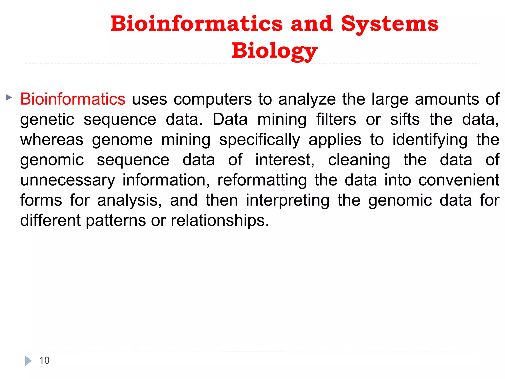 genomics and system biology | PPT