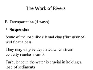 Geological work of natural agencies like rivers | PPT