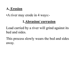 Geological work of natural agencies like rivers | PPT