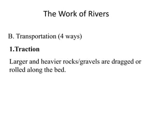 Geological work of natural agencies like rivers | PPT