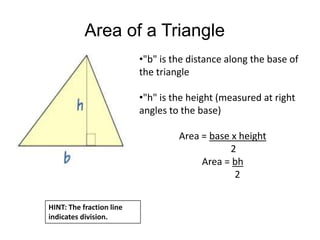 4 Geometry Area and Perimeter | PPT