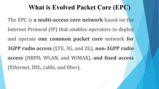 4G EPC architecture by saurav sarker | PPTX