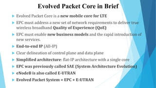 4G EPC architecture by saurav sarker | PPTX