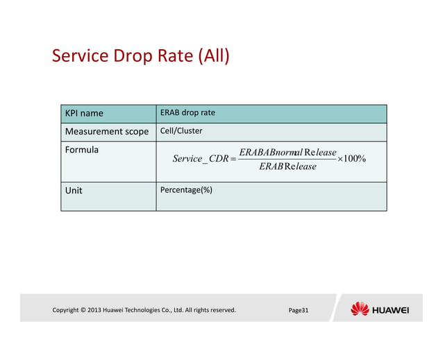 4G key performance indicators for planning and optimization | PDF