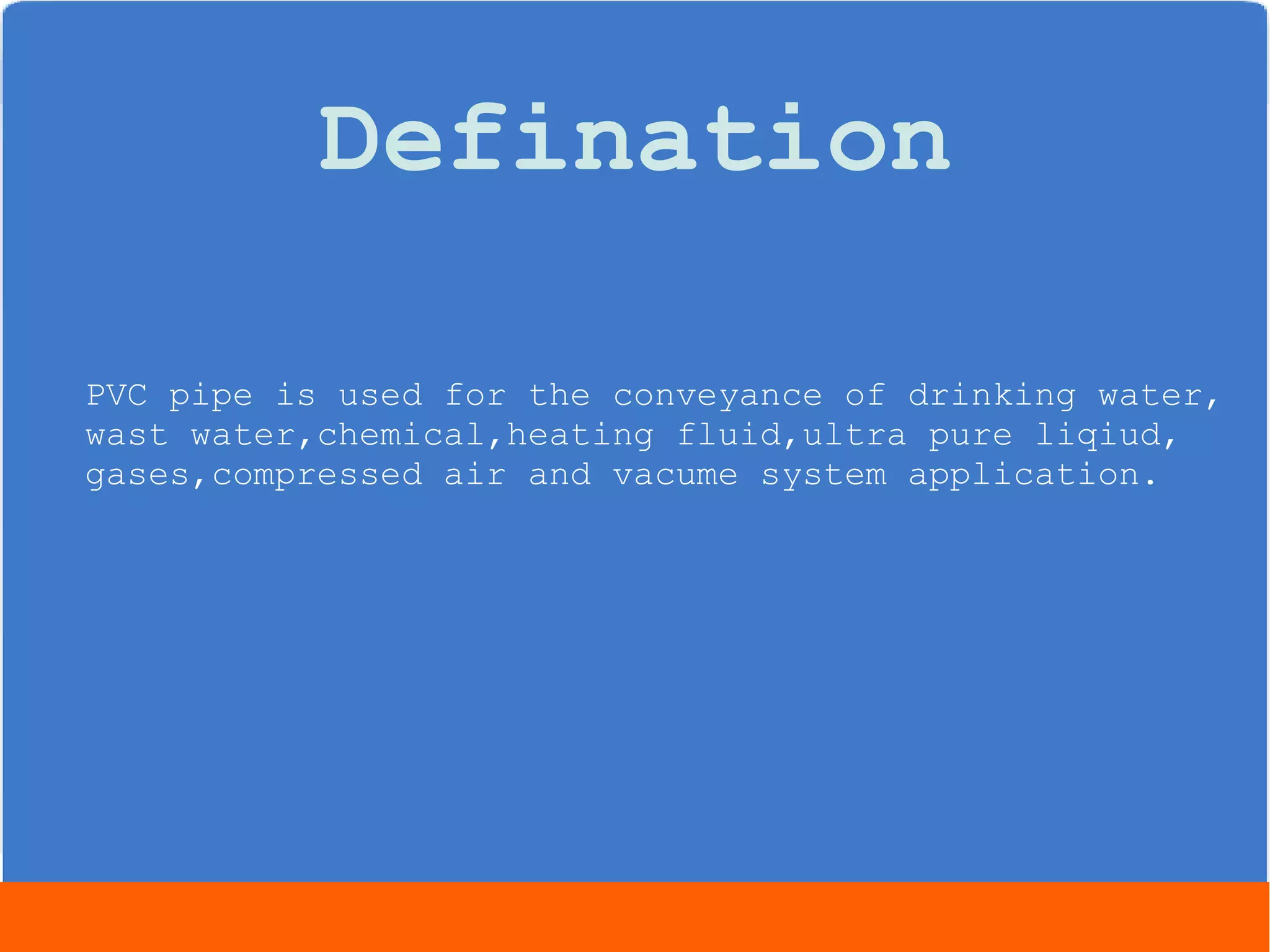 PVC Pipes | PPT