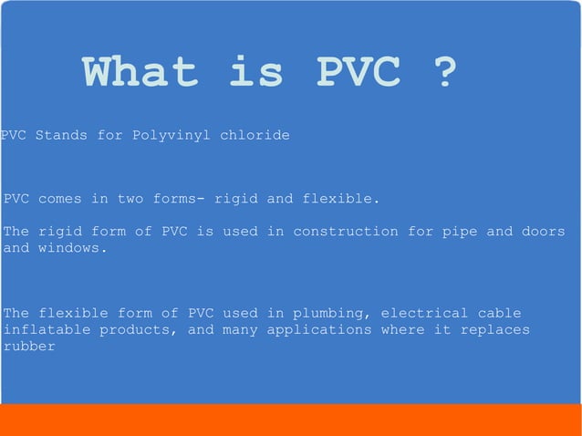 PVC Pipes | PPT