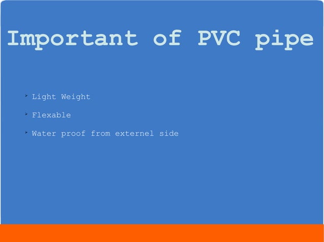 PVC Pipes | PPT