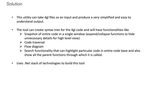 4gl code parser | PPT
