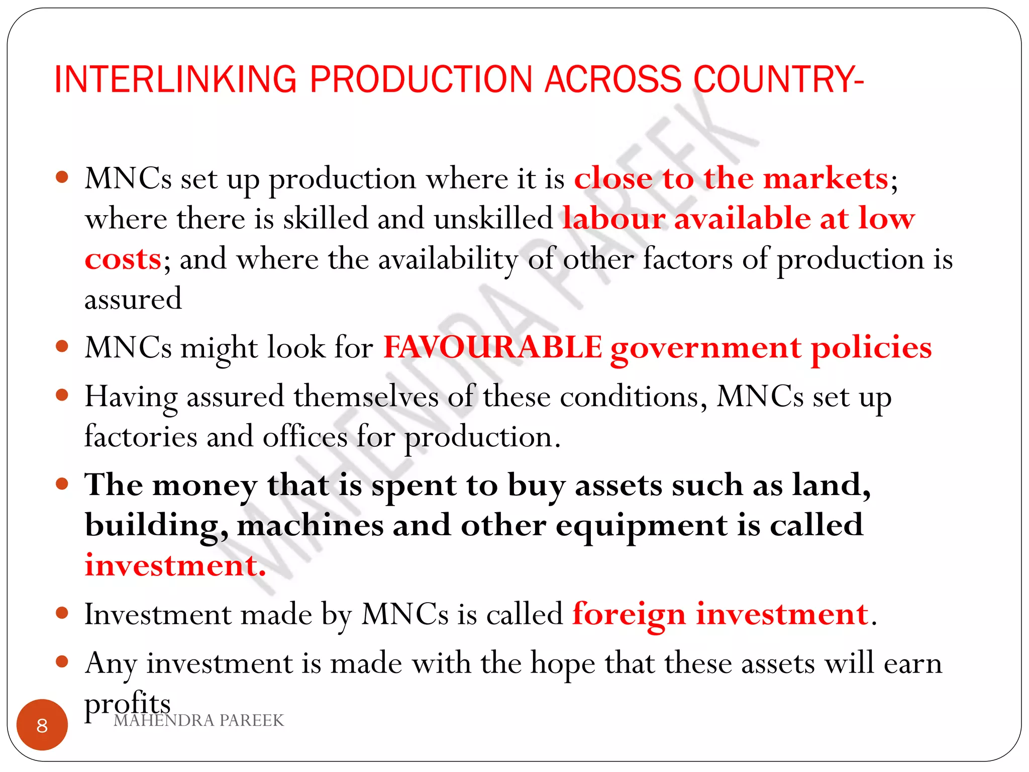 GLOBALISATION AND INDIAN ECONOMY CLASS 10 X NCERT CBSE | PDF