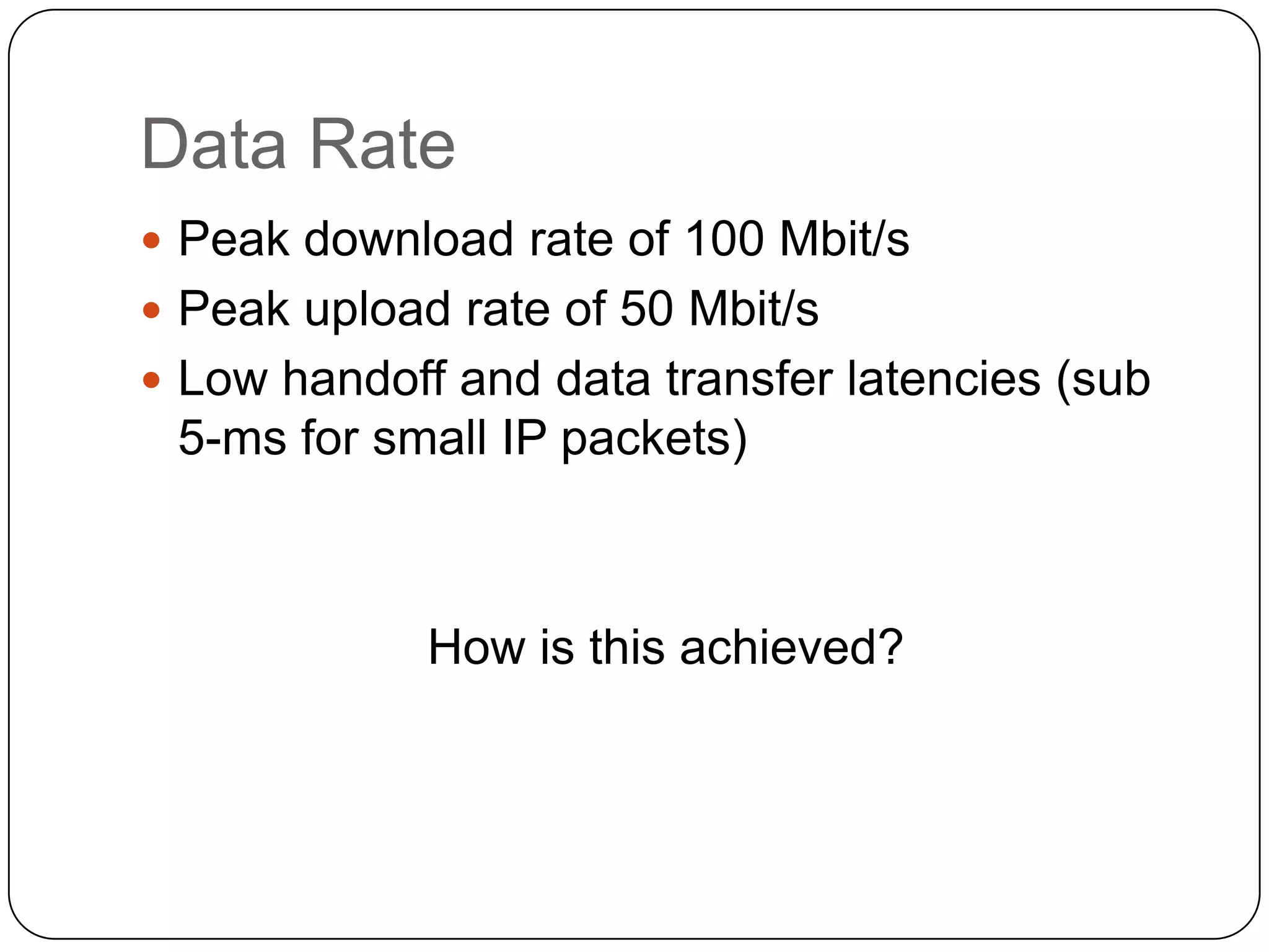 4G LTE Presentation Group 9 | PPTX