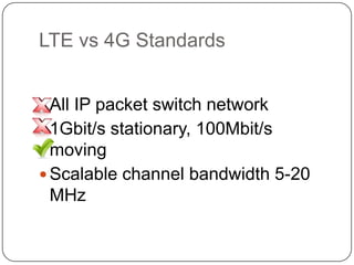 4G LTE Presentation Group 9 | PPTX