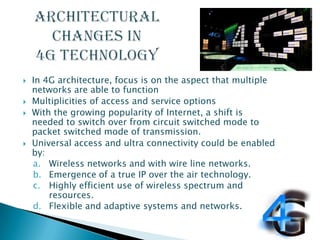 4g Mobile Communication Technology | PPTX