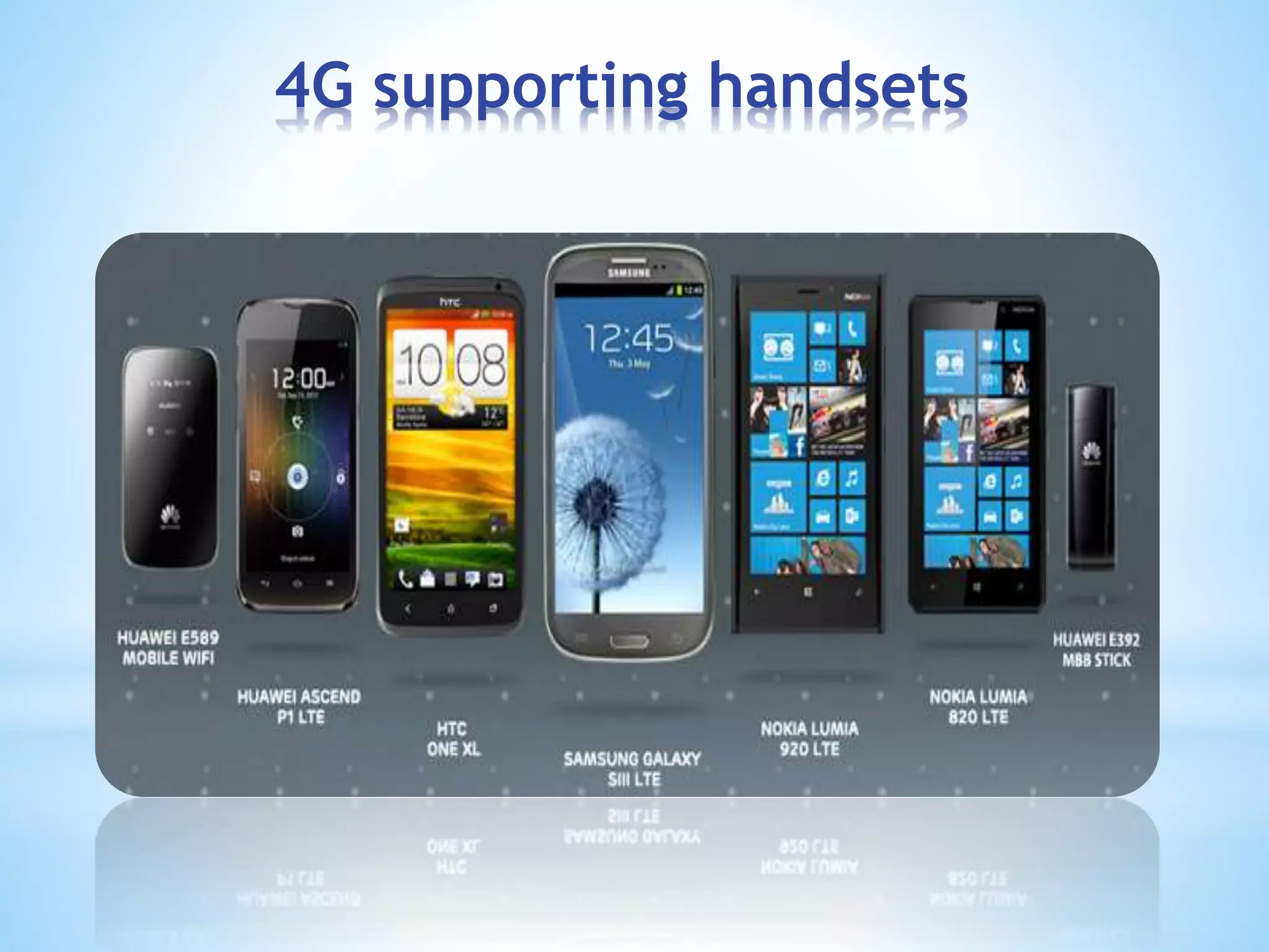4g mobile technology and it’s comparisons | PPTX