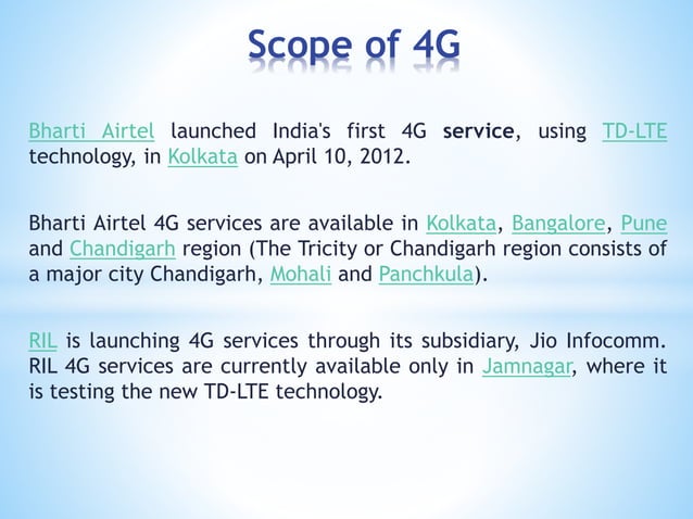 4g mobile technology and it’s comparisons | PPTX | Computer Networking | Computing