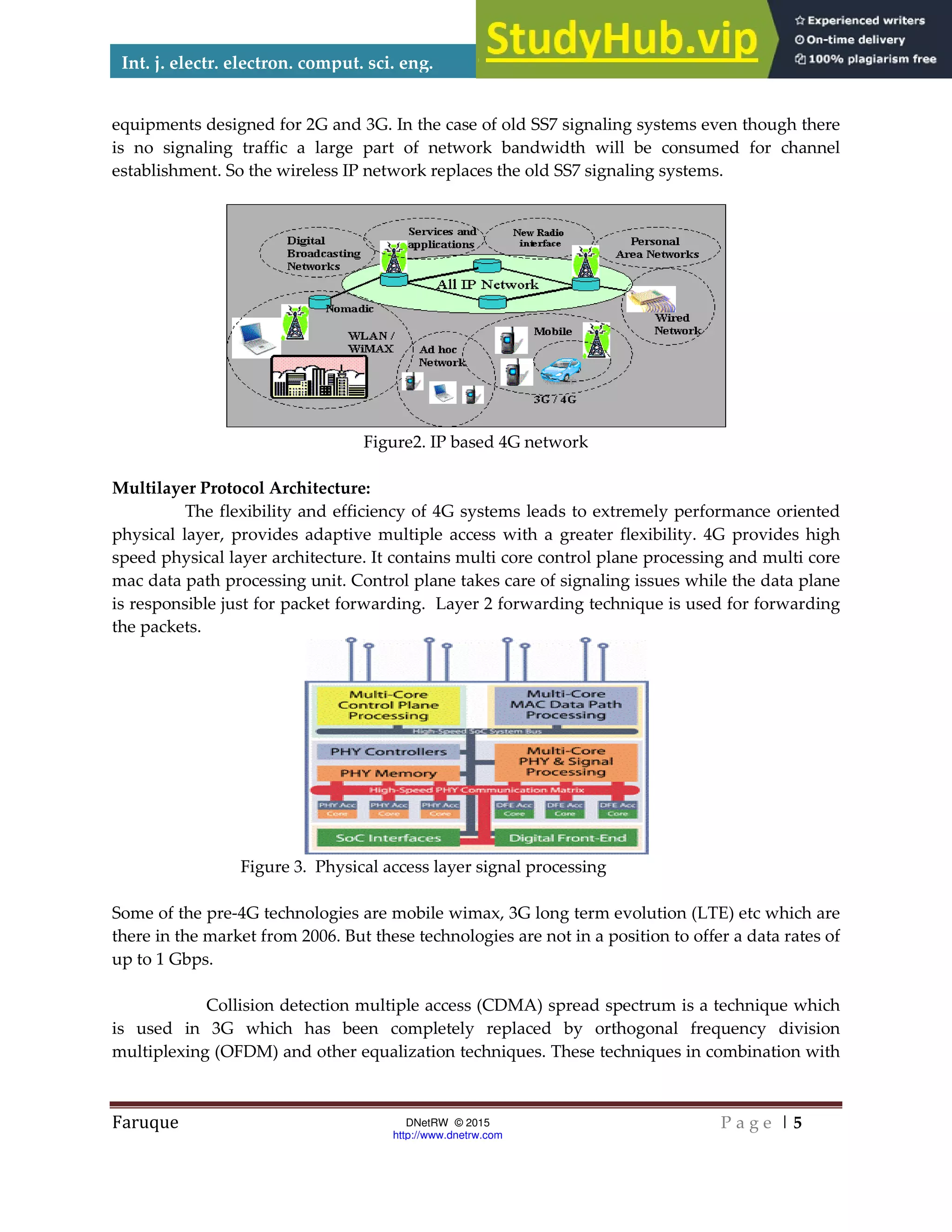 4G Network And Its Impact On Wireless Communication | PDF