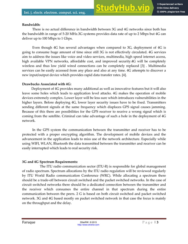 4G Network And Its Impact On Wireless Communication | PDF