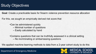 Development of the SaFETy Score: A Clinical Screening Tool for ...