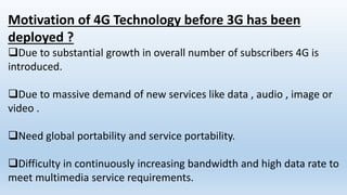 Seminar on 4G Wireless Communication | PPTX