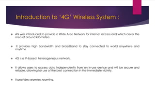 4G Wireless System | PPT
