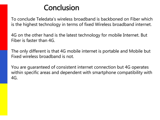 DIFFERENCE BETWEEN 4G LTE & FIXED WIRELESS BROADBAND | PPTX | Internet ...