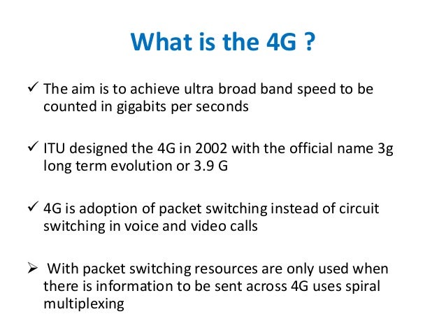 4G technology