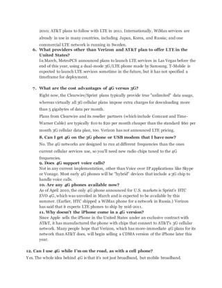 4 g questions and answers | DOCX