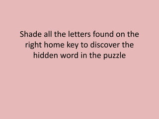 #4 gr.1 home row keys | PPTX