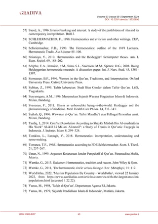 THE INFLUENCE OF INDONESIAN HISTORY ON QUR'ANIC INTERPRETATION ...