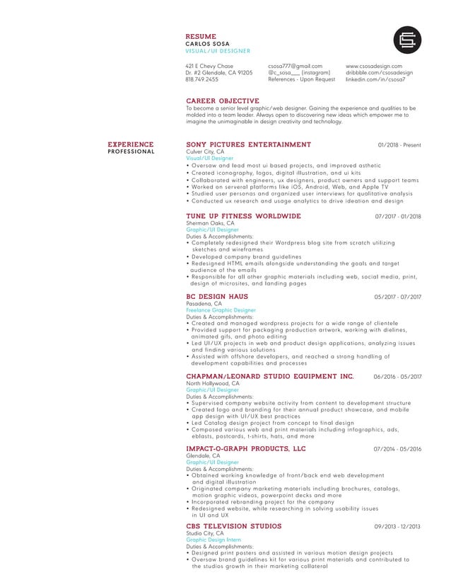 Carlos Sosa Resume | PDF