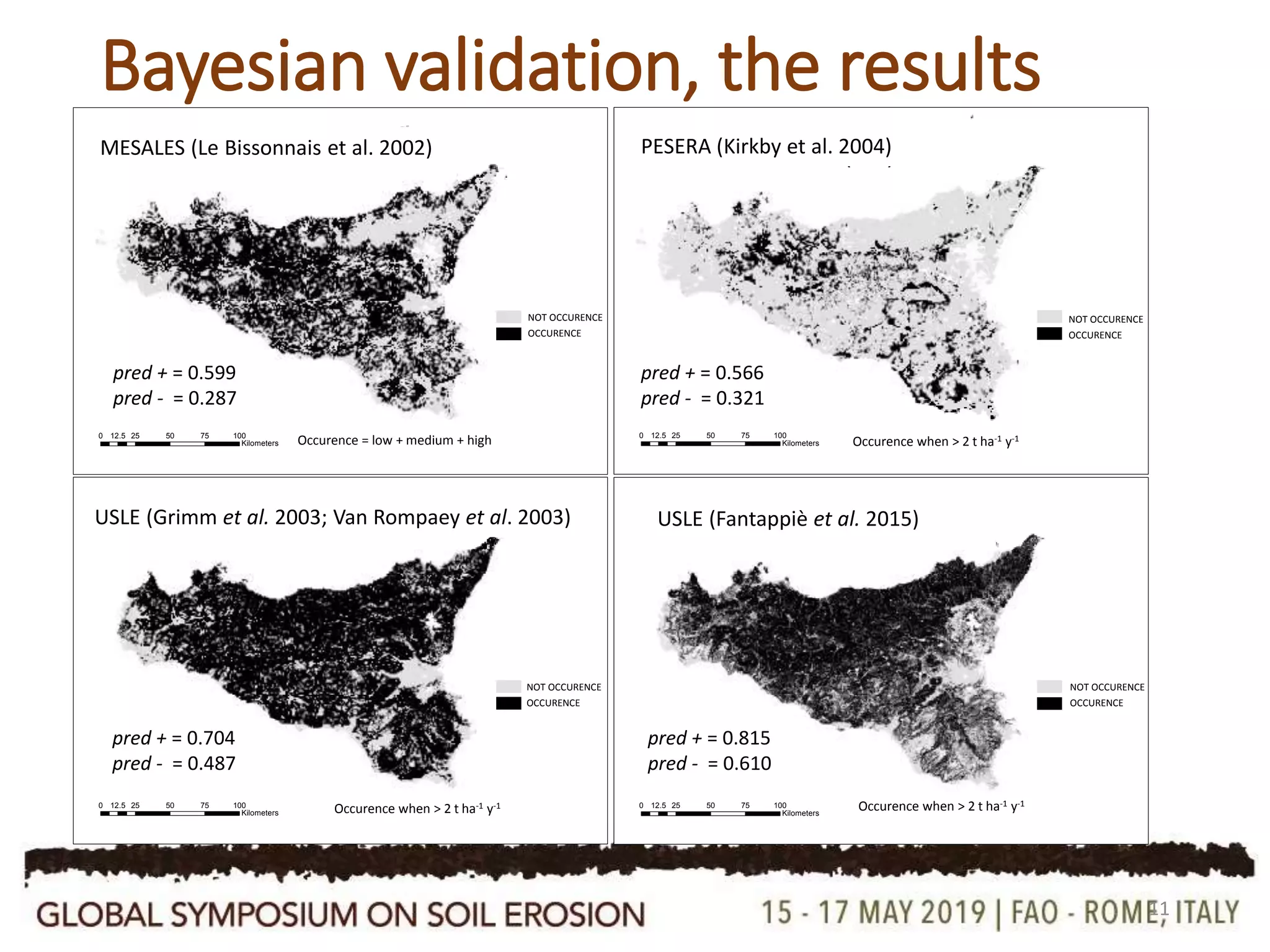 Calibration and validation of an USLE model to map soil erosion by water in the Sicilian Region ...
