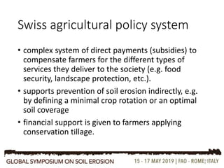 Soil erosion policy in Switzerland | PPTX