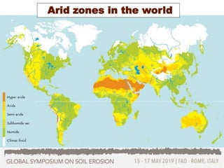 Long-term changes due to wind erosion in arid zones | PPTX