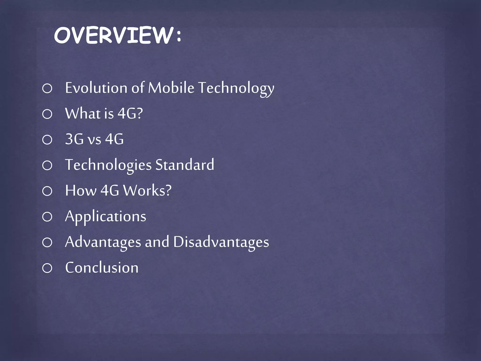 4G Technology | PPTX