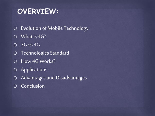 4G Technology | PPT