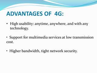 4G MOBILE COMMUNICATION SYSTEM | PPT