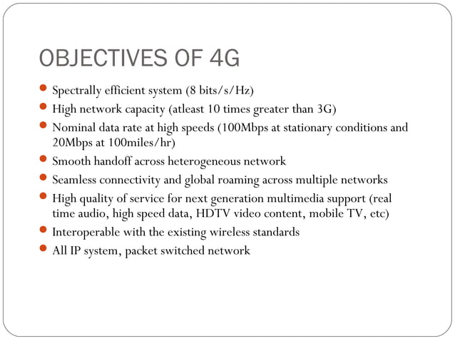 4g technology | PPT