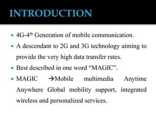 4 g technology | PPTX