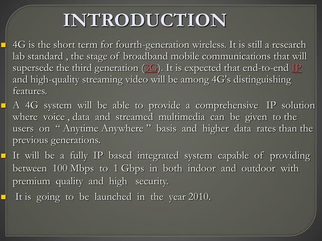 4g Technology Ppt Ppt
