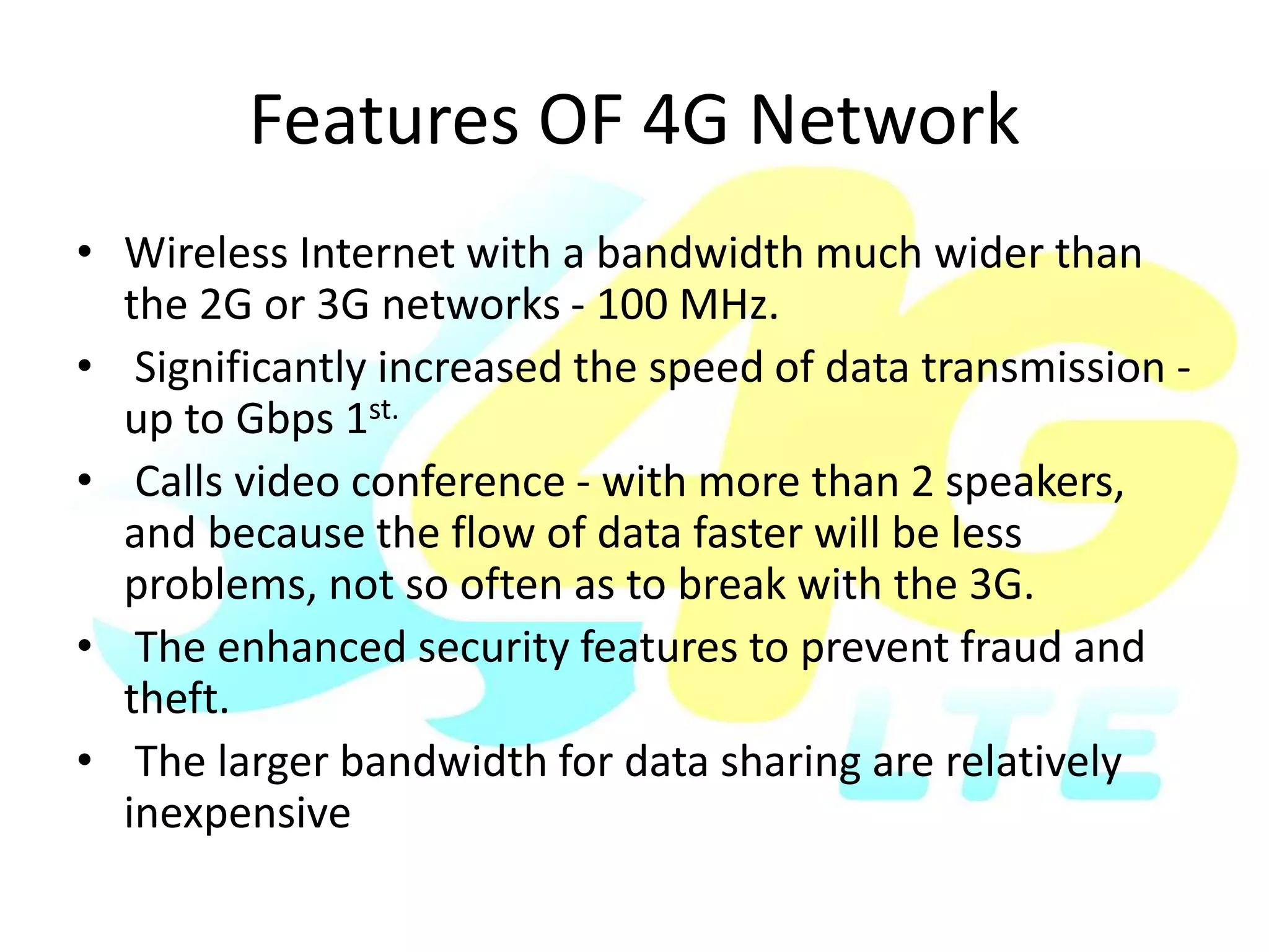 4G wireless Network | PPTX