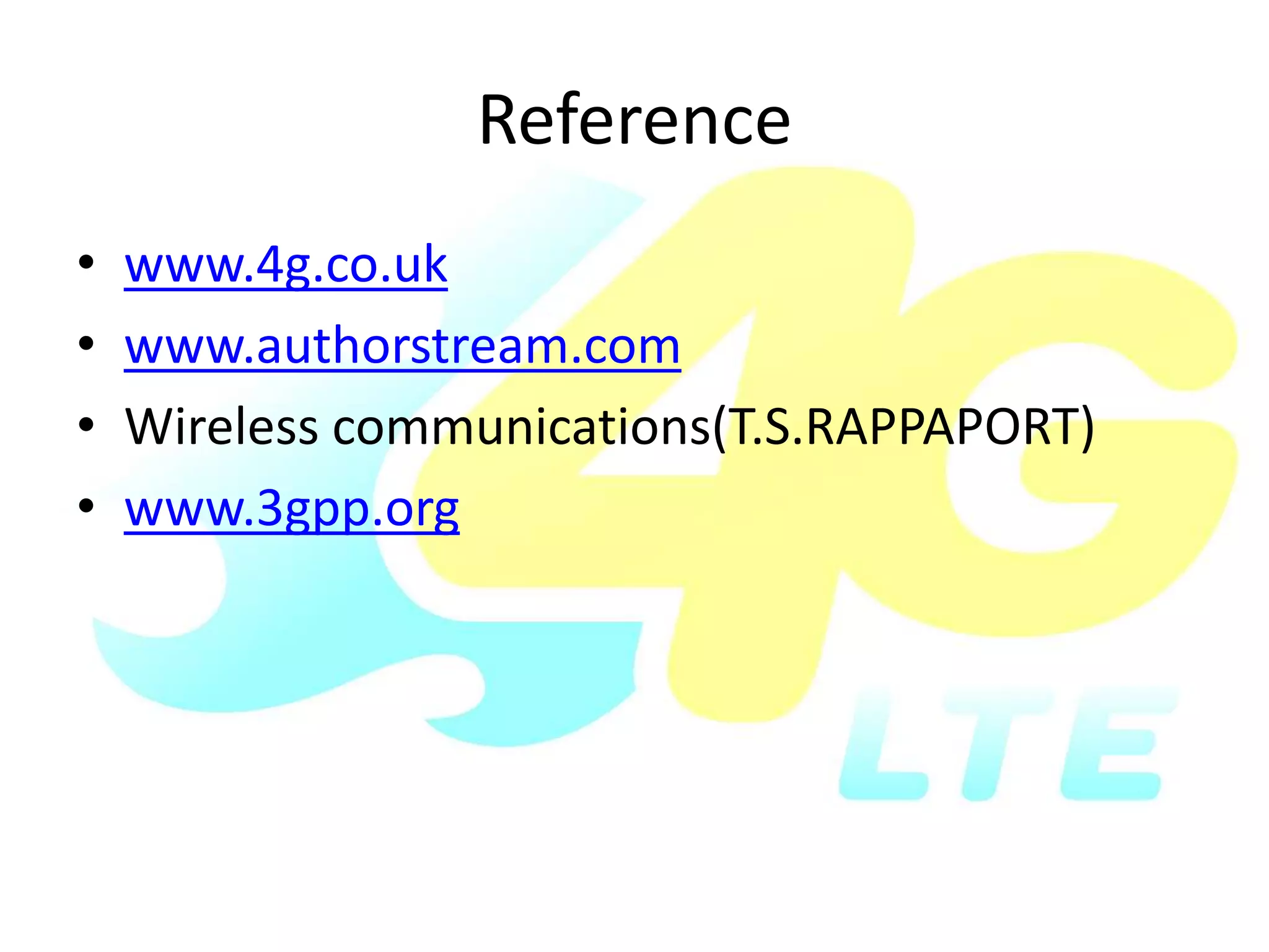 4G wireless Network | PPTX