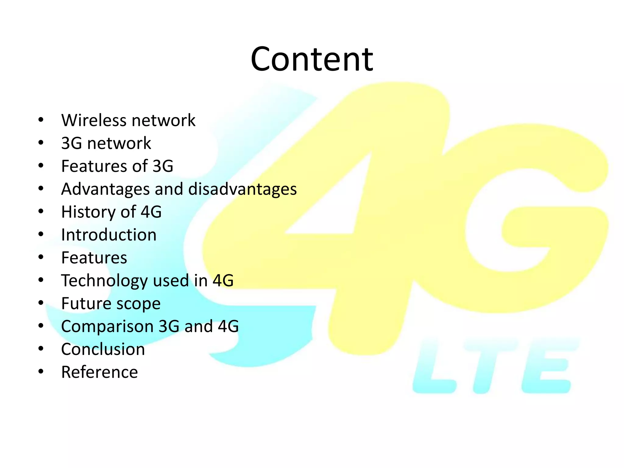 4G wireless Network | PPTX