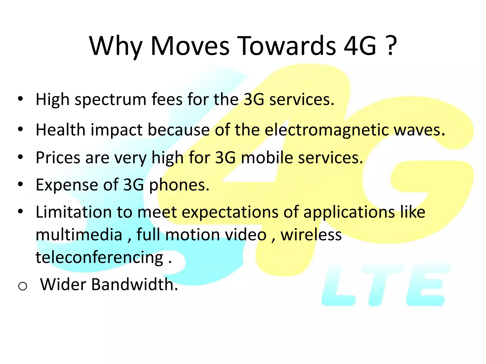 4G wireless Network | PPTX