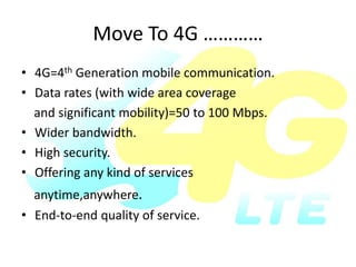 4G wireless Network | PPTX