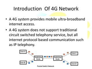 4G wireless Network | PPTX