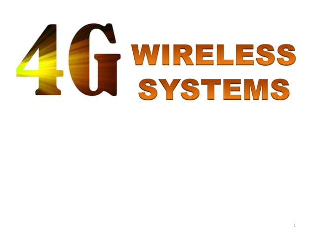 INTRODUCTION OF 4G | PPT