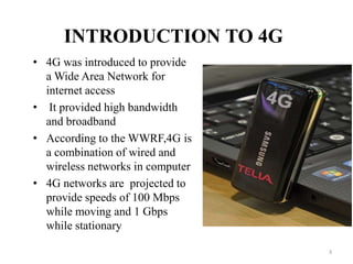 INTRODUCTION OF 4G | PPT