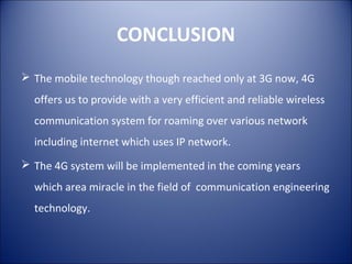 4 g wireless technology | PPT