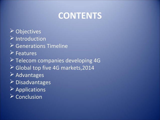 4 g wireless technology | PPT